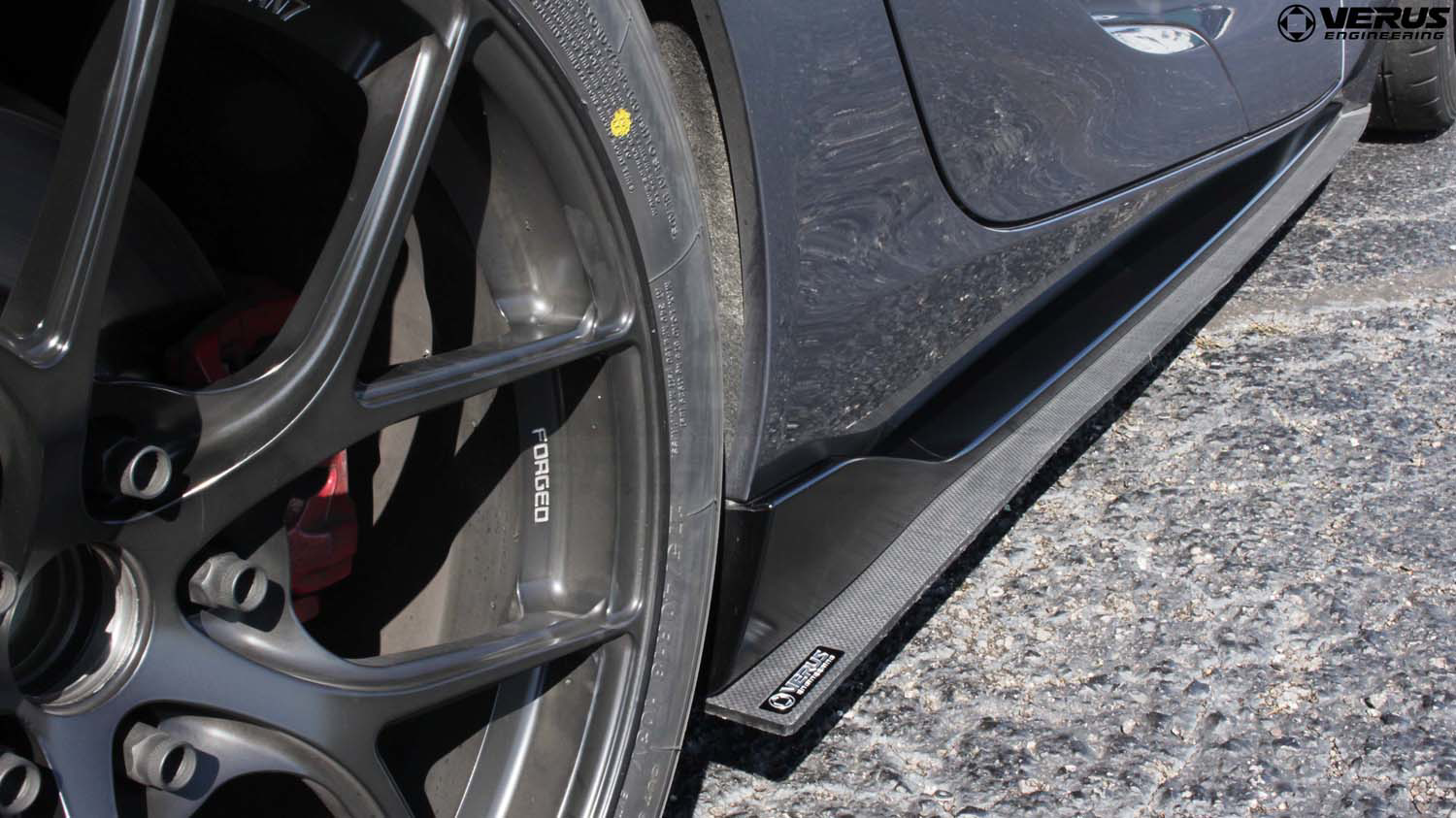Verus Carbon Polyweave Side Splitter Kit - MKV Toyota Supra. Speed ...