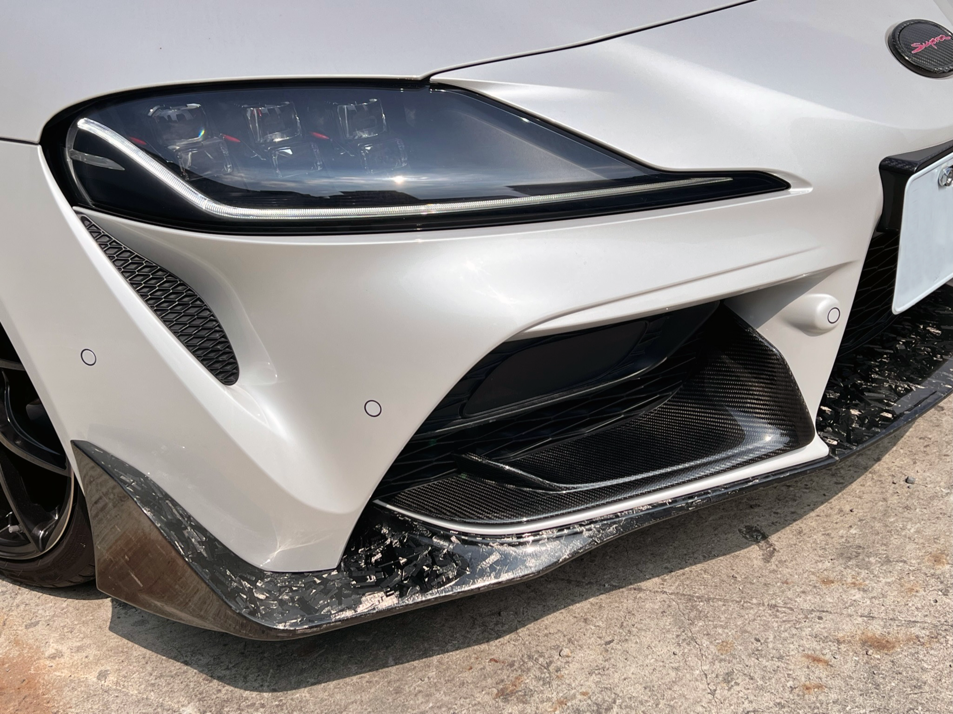 Rexpeed Supra GR 2020+ Dry Carbon Lower Front Bumper Covers. Speed ...