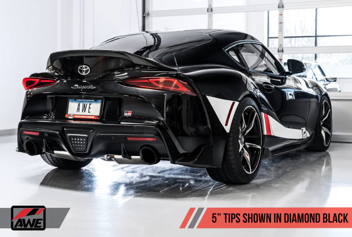 2020+ Toyota A90 Supra AWE Tuning Touring Resonated Exhaust. Speed ...