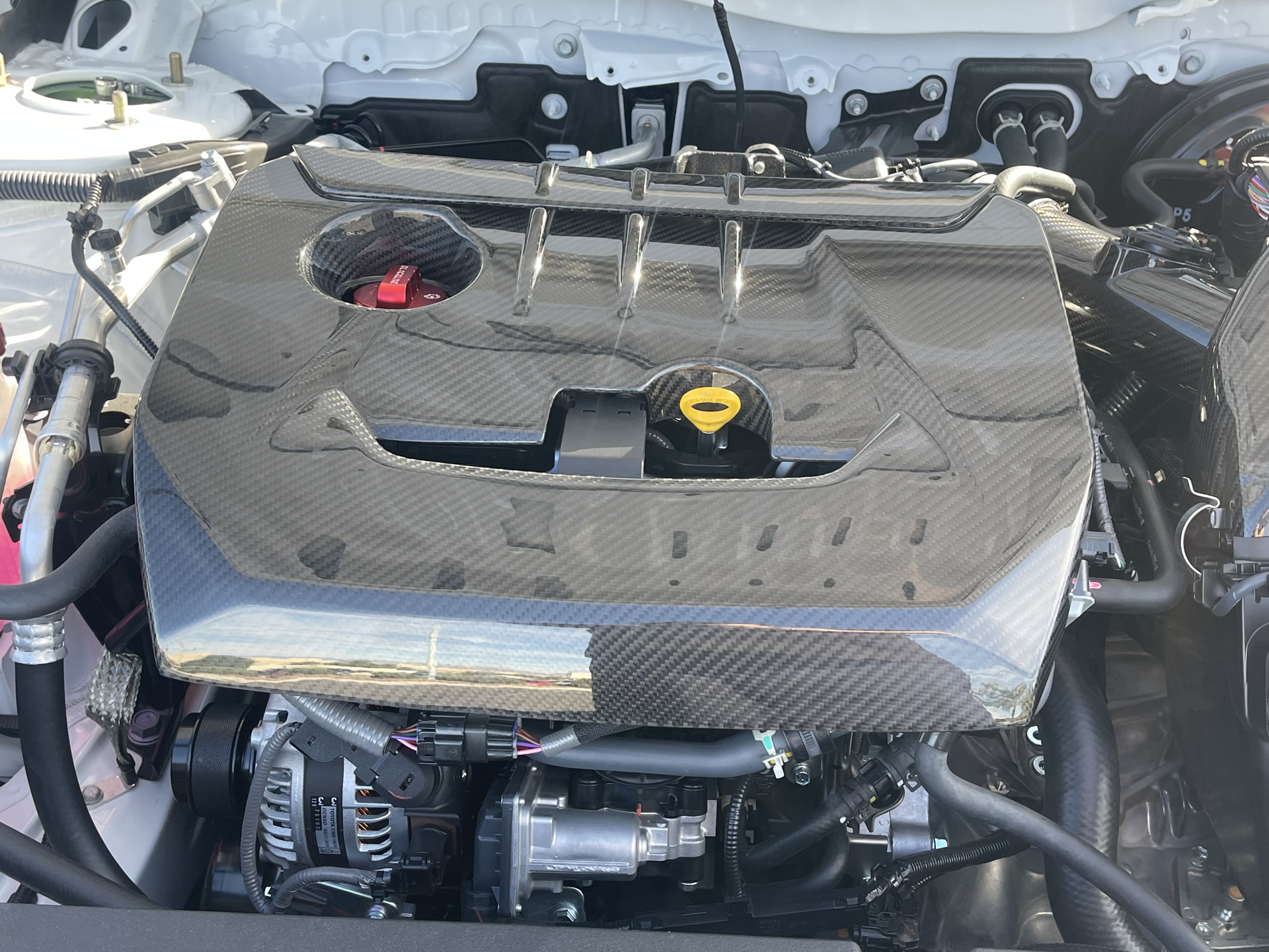 NVS Carbon Fiber Engine Cover - 2023+ GR Corolla. Speed Industry ...