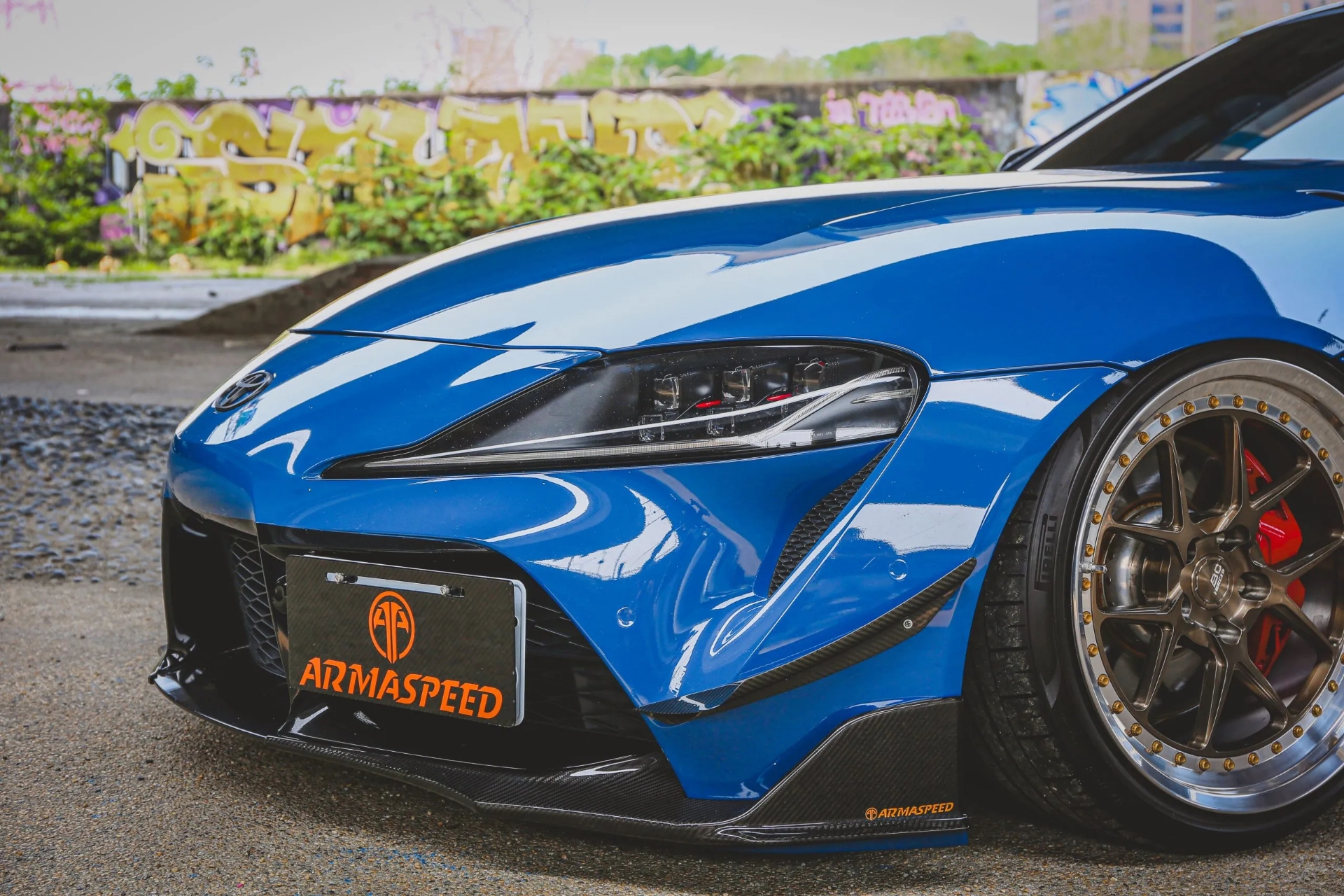 Armaspeed GR Supra Carbon Fiber Front Splitters - 2020+ GR Supra. Speed ...