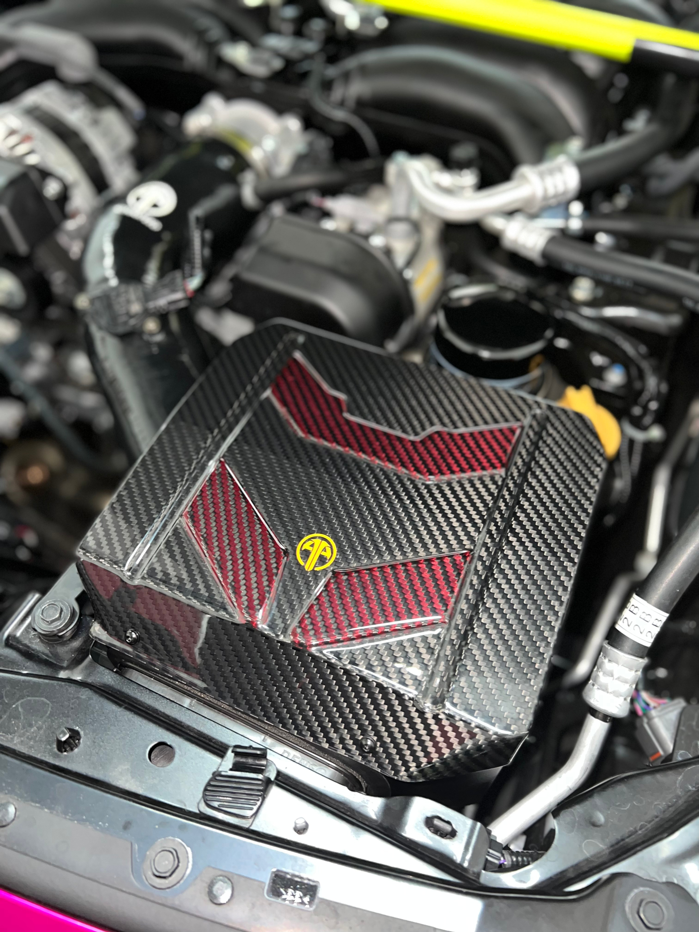 Armaspeed GR86 Carbon Fiber Cold Air Intake (Red/Black Lid) - 2022+ BRZ ...