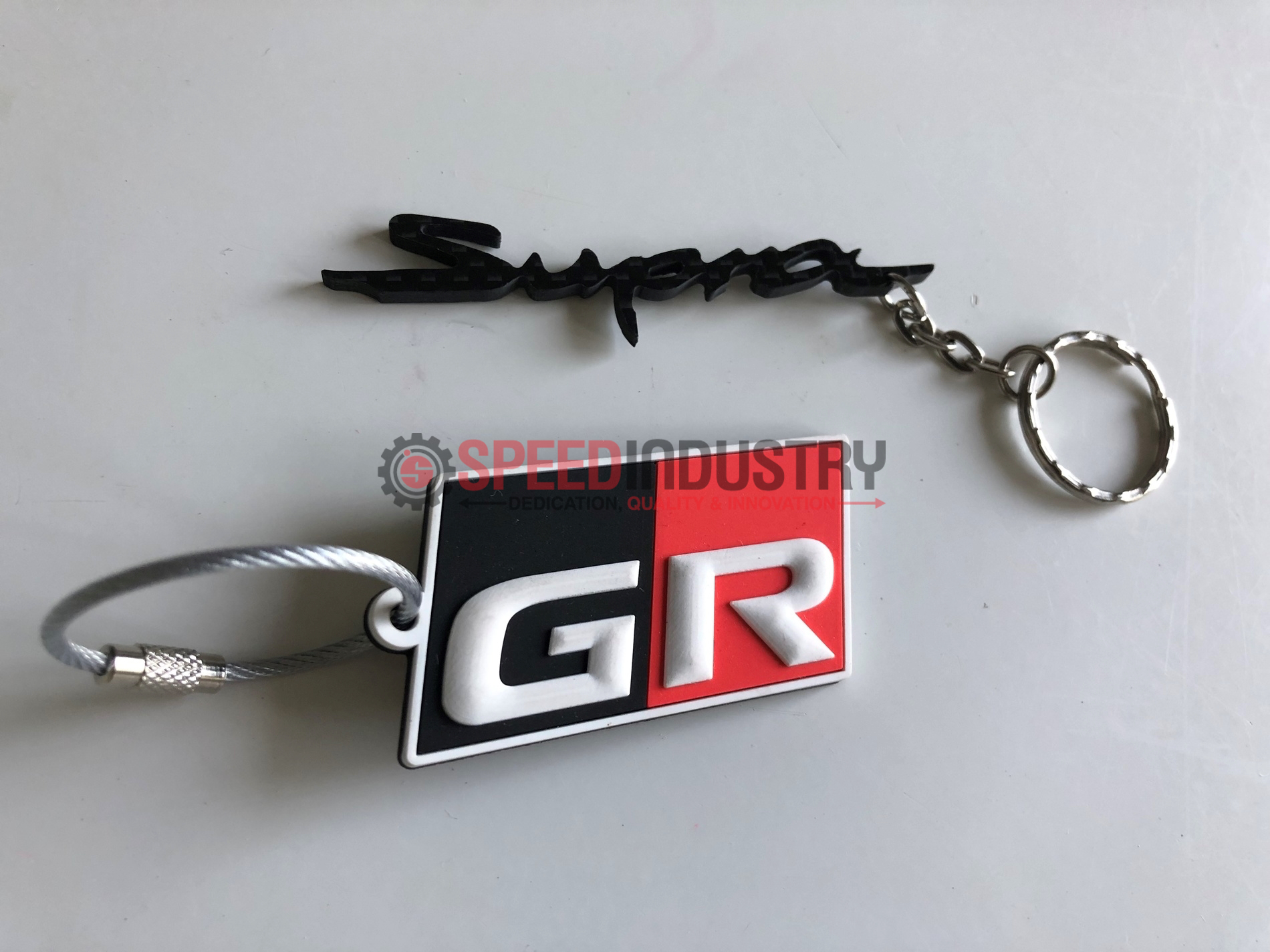 Real Carbon Fiber "Supra" Logo Keychain. Speed Industry | Aftermarket ...