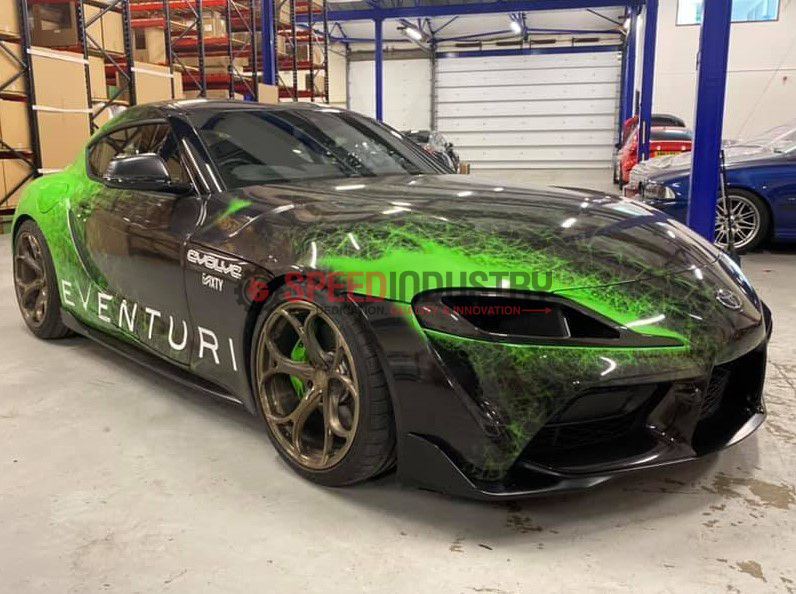 Eventuri A90 Supra Carbon Headlight Scoop. Speed Industry | Aftermarket ...