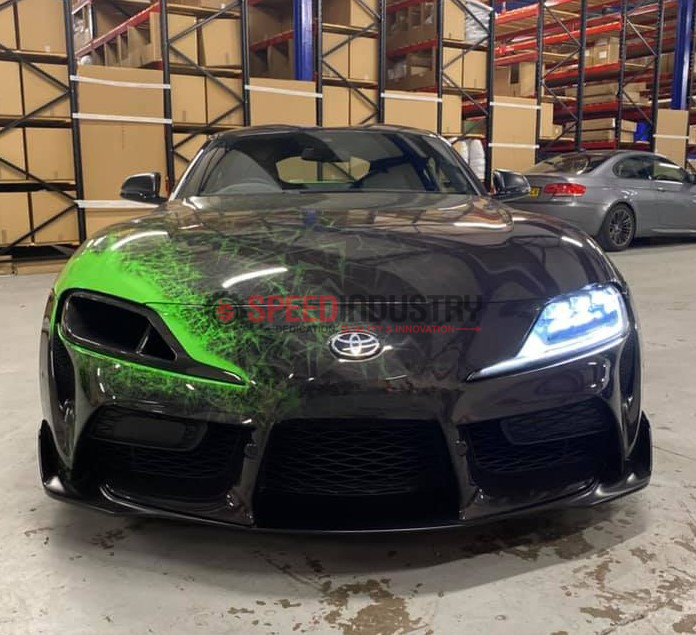 Eventuri A90 Supra Carbon Headlight Scoop. Speed Industry | Aftermarket ...