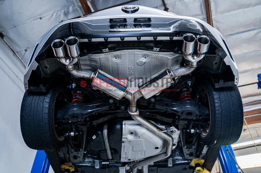 Remark Catback Exhaust with Quad-Exit Stainless Tips - 2019+ Toyota ...