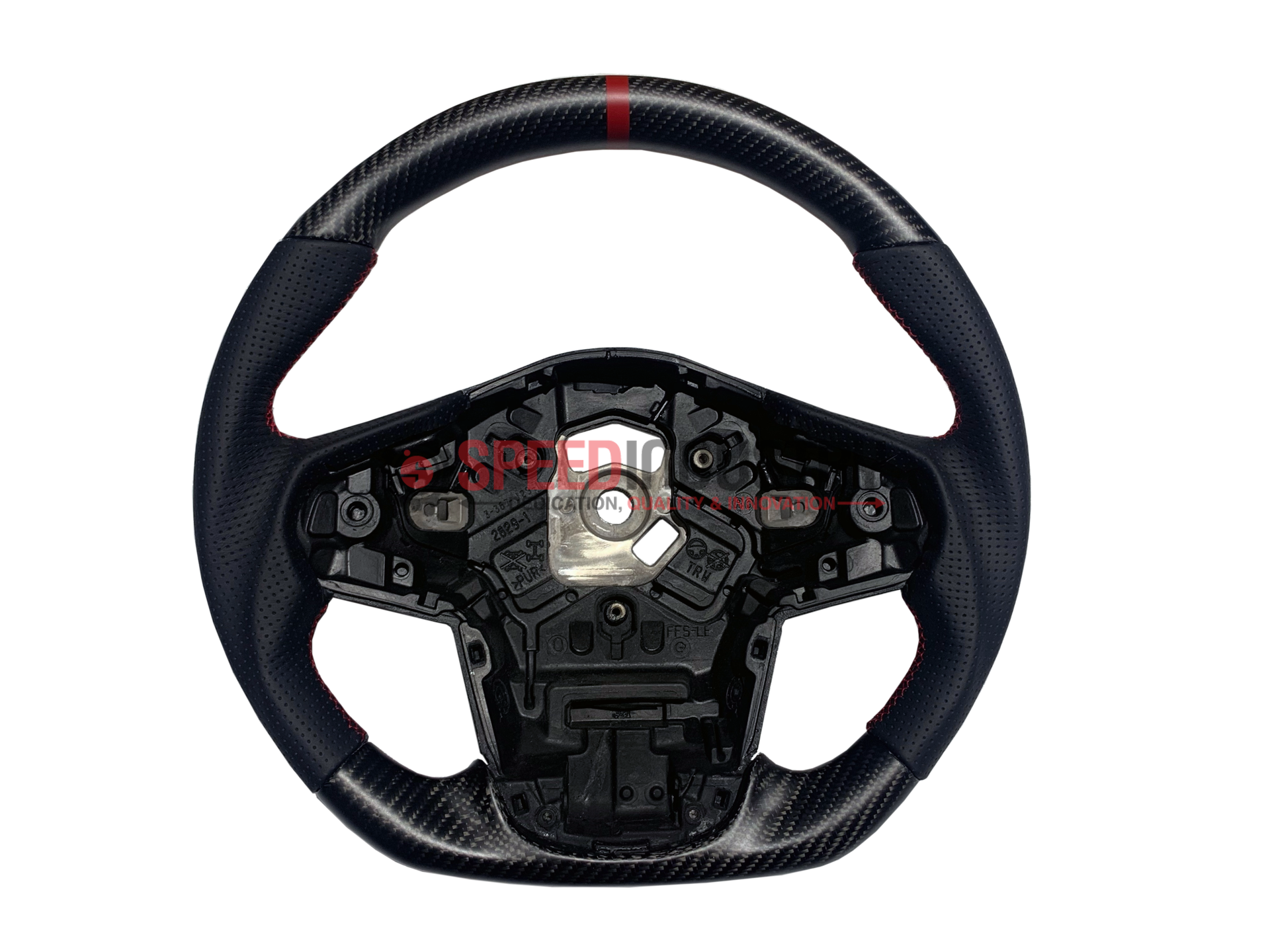 Rexpeed Supra 2020+ Carbon Fiber Red Stripe Steering Wheel. Speed ...