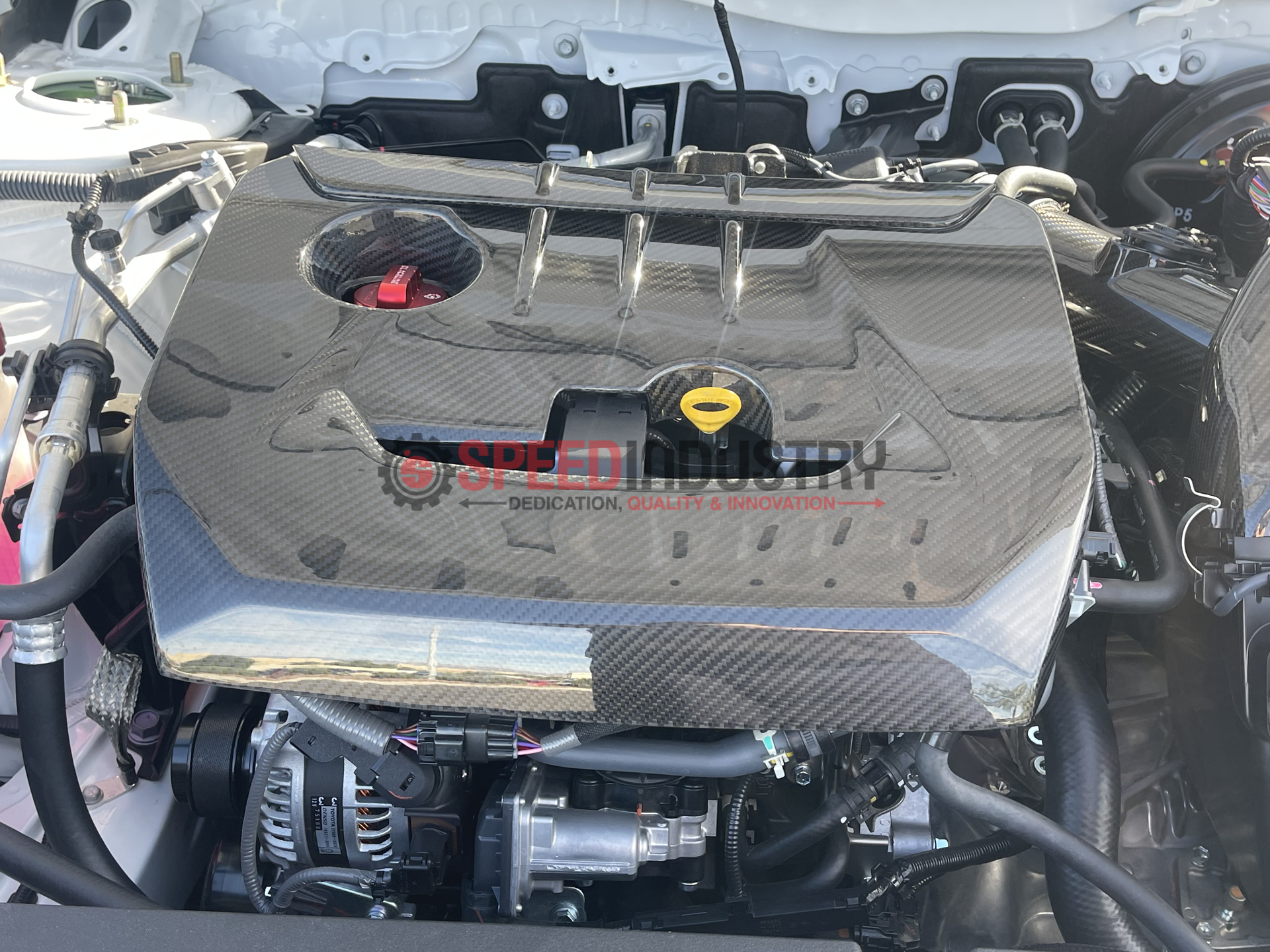 NVS Carbon Fiber Engine Cover - 2023+ GR Corolla. Speed Industry ...